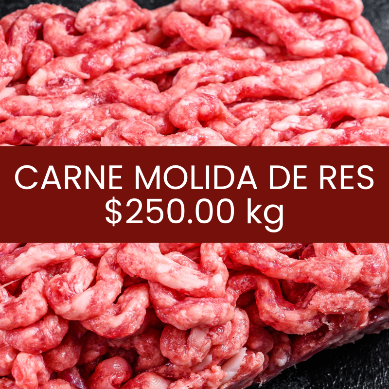 Carne molida de res Peso 1 kg